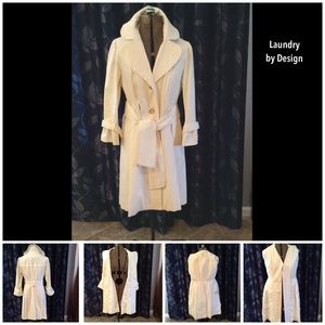 Laundry by Design Jackets & Coats | White Trench Coat Small | Poshmark